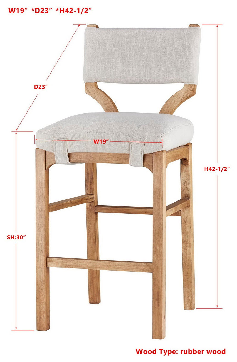 -Ella Bar Stool – Forty West Designs